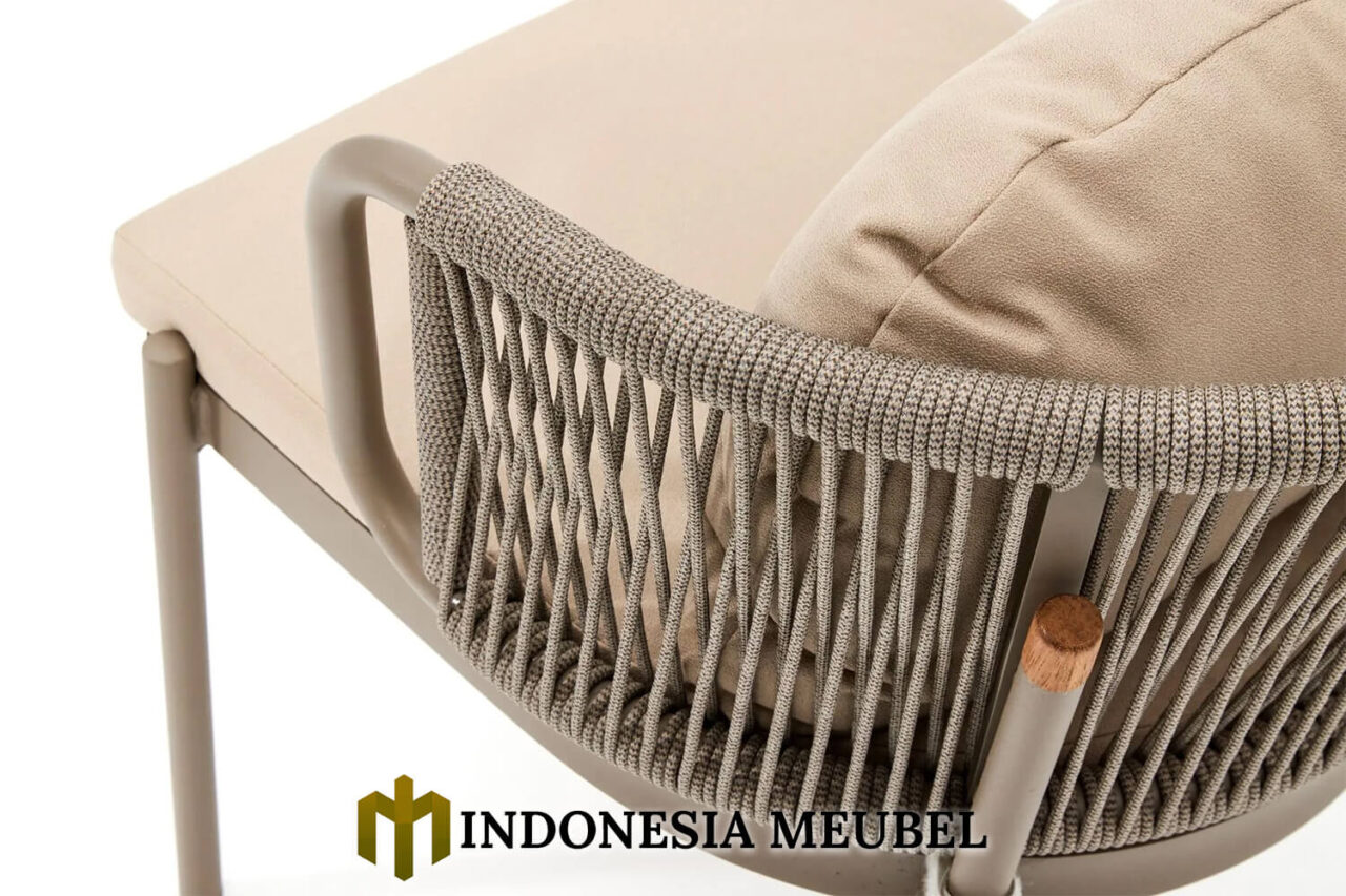 Kursi Outdoor Minimalis Rotan Rope Simple Design IM-0368