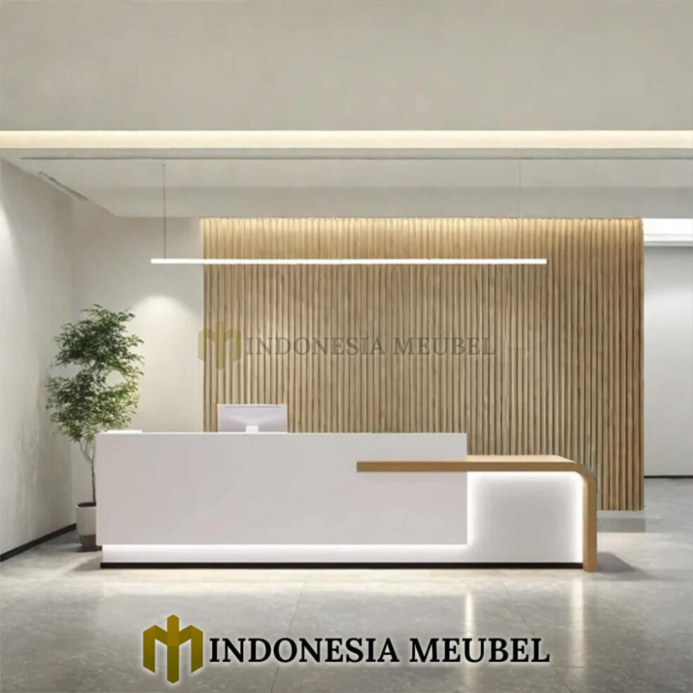 Meja Resepsionis Minimalis Terbaru Modern Elegant IM-451